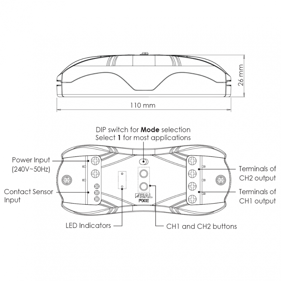 Smart Garage Door Opener & Controller - PIXIE Plus